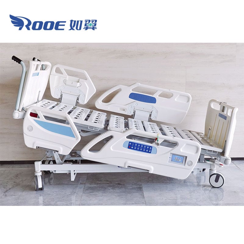 Mobile Five Function Electric Hospital Bed CPR Release