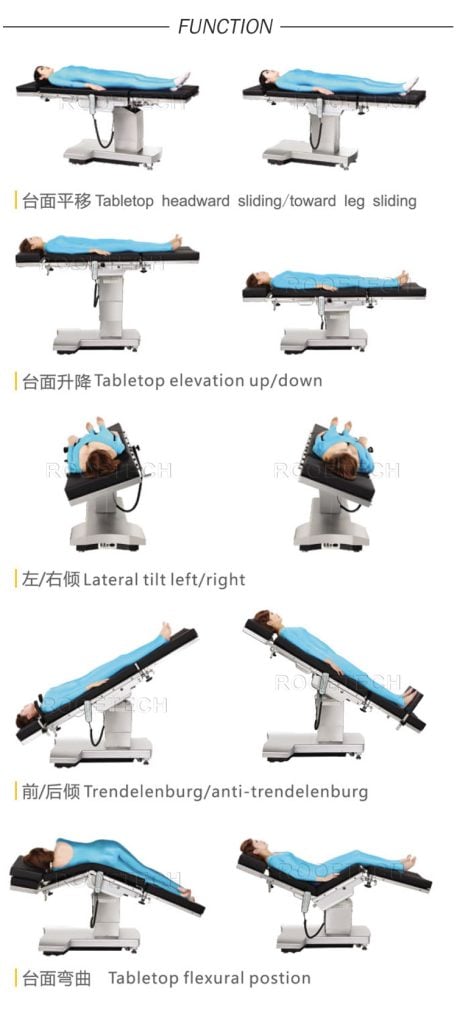 AOT700 Radiolucent Surgical Table T Base Fracture Table Surgery - ROOEMED