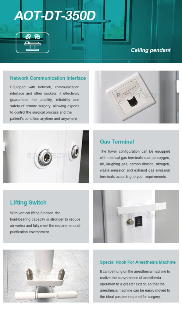 Electrical Single Arm Anesthesia Pendant Surgical Tower