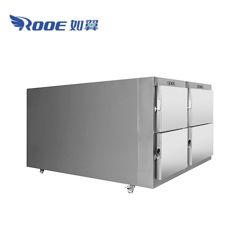 4 Chamber Funeral Home Body Freezer Mortuary Coolers