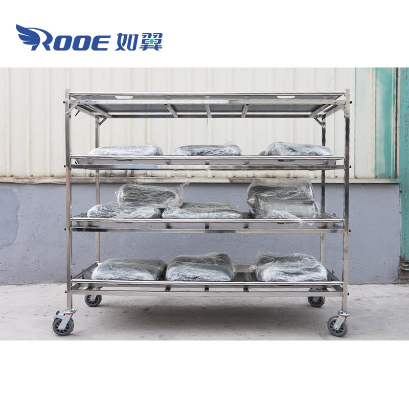 Mortuary Fridge Racking Stainless Steel 4-Layer
