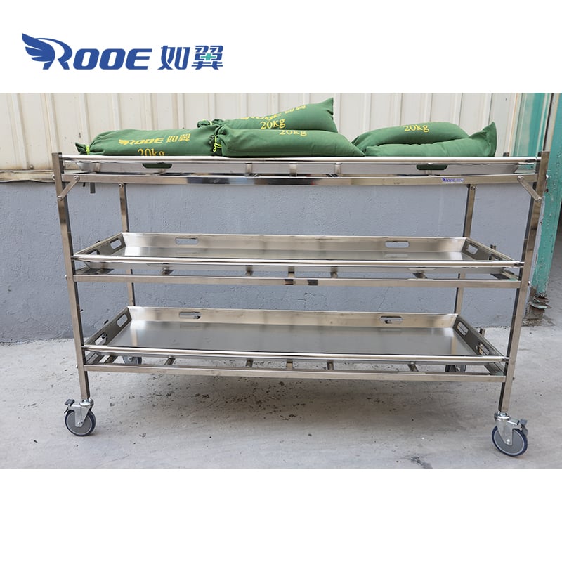 GA503 Dead Body Mortuary Storage Racks with Full Rollers Portable ...