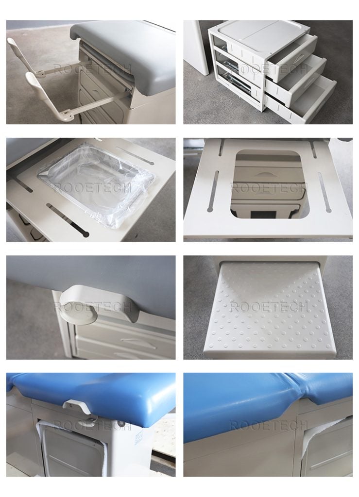 Manual Pelvic Exam Table With Drawers Gynecological Exam Table