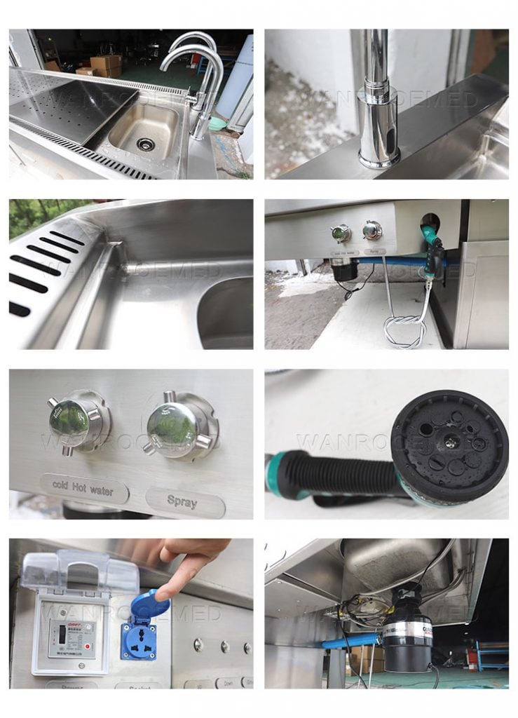 GA2003A2 Morgue Dissecting Table Lab Pathology Grossing Station - ROOEMED