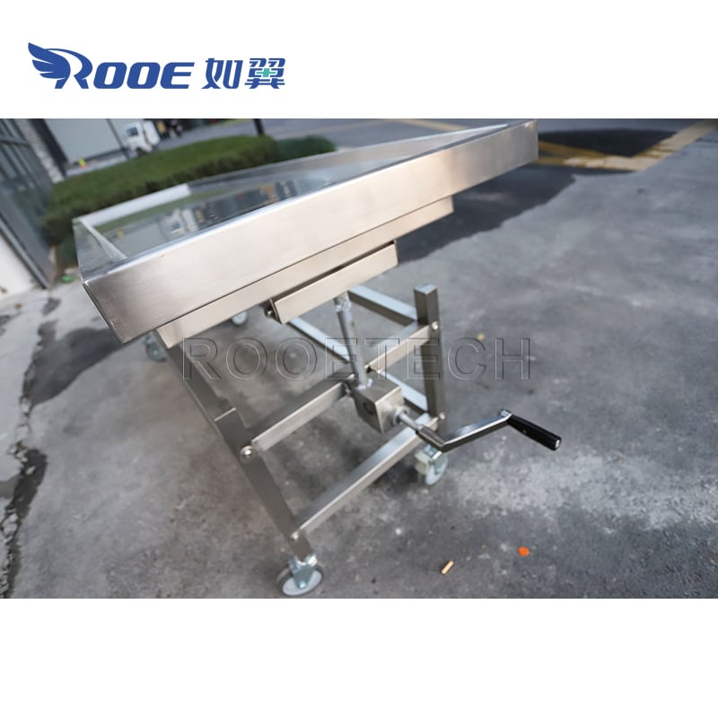 GA201C Medical Stainless Steel Autopsy Cart Liftable Vehicle Forensic ...