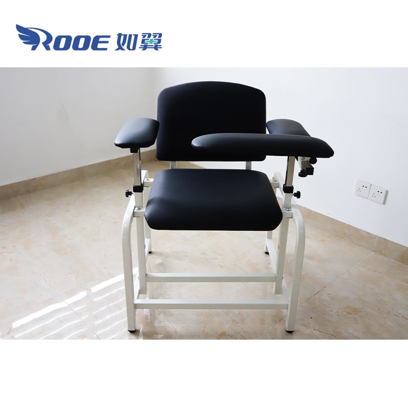 Comfortable Padded Blood Drawing Chair Phlebotomy Chair With Drawer