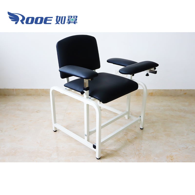 Comfortable Padded Blood Drawing Chair Phlebotomy Chair With Drawer