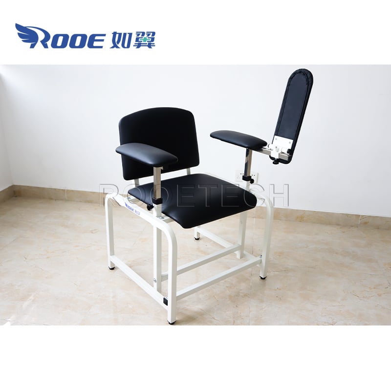 Comfortable Padded Blood Drawing Chair Phlebotomy Chair With Drawer