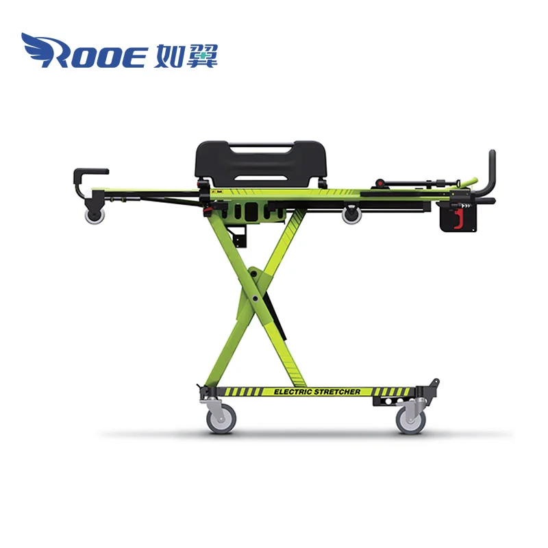 Electric Self Loading Ambulance Stretcher Gurney Ambulance Trolley