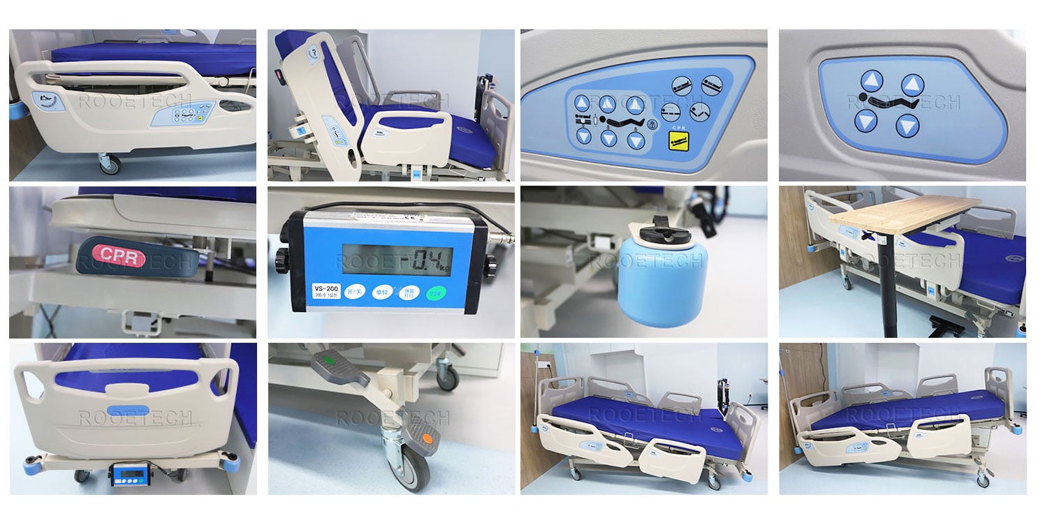 Hospital Bed Electric 5 Function Electric ICU Patient Bed