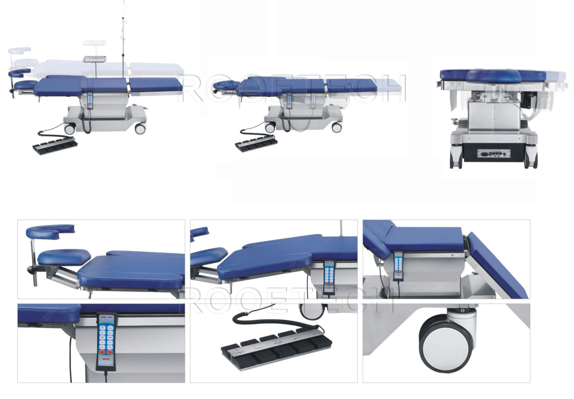 Electric Ophthalmic Operation Table With Adjustable Headrest