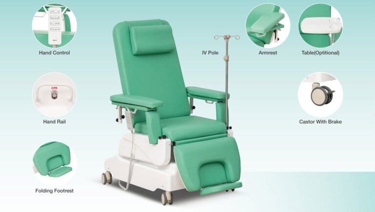 Buy 3 Function Electric Reclining Phlebotomy Chair With Competitive price