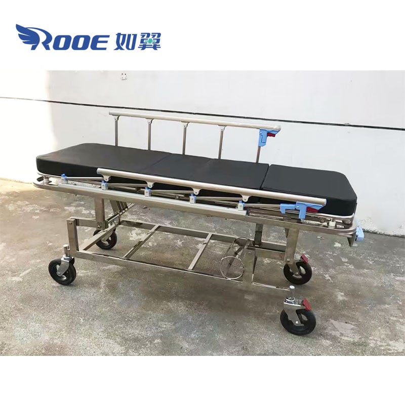 3-Crank Manual Emergency Stretcher Transport Cart