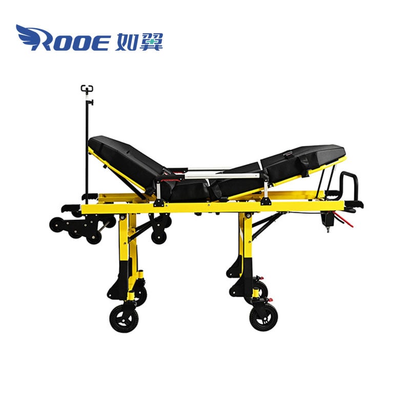 58cm Loading Height Ambulance Cart Rolling Stretcher