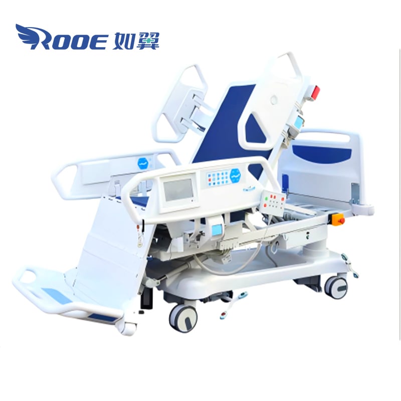 Electric ICU Bed with Three Column Structure Critical Care Bed