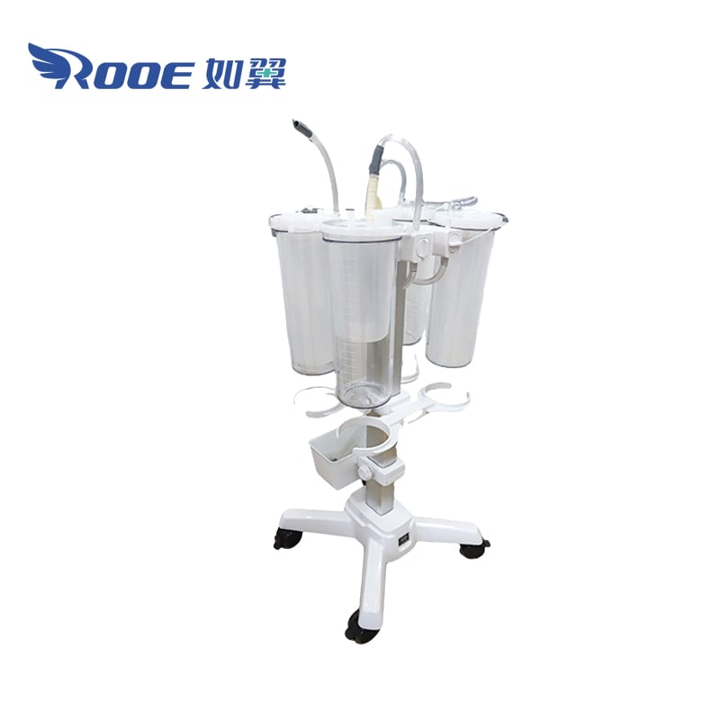 Medical Negative Pressure Suction Unit With Four Large Bottles