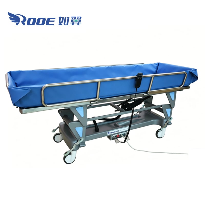 Electric Hospital Shower Trolley for Disabled Patient Care