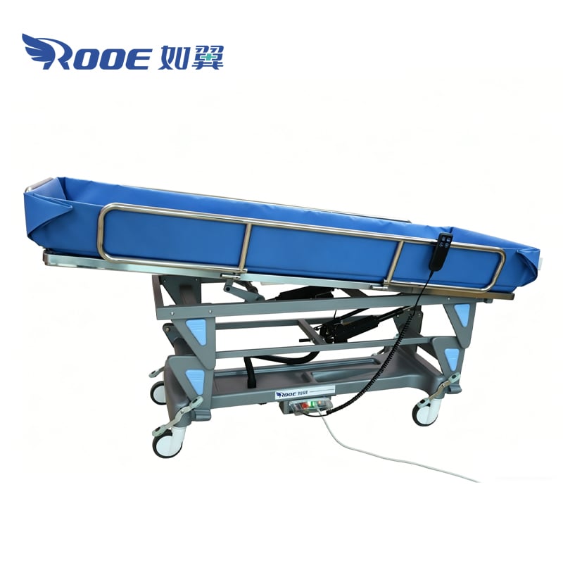 Electric Hospital Shower Trolley for Disabled Patient Care